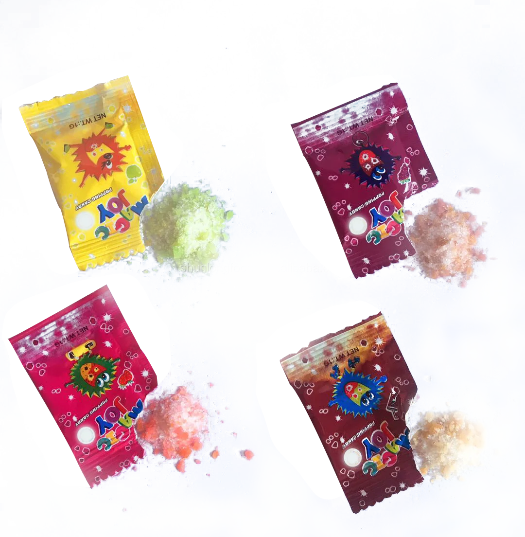 2g Magic Pops Popping Candy Cola Flavor Apple Sour Fruity Hard Candy ...