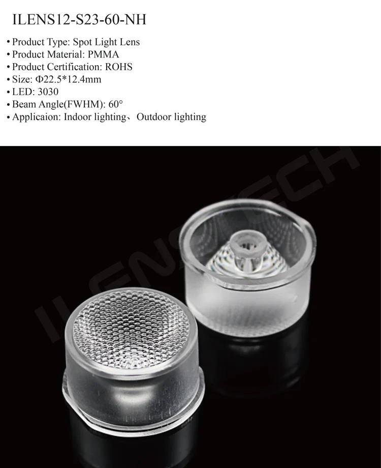 Led Collimator Lens 60 Degree Smd 3030 Led Lens Outdoor Lighting ...