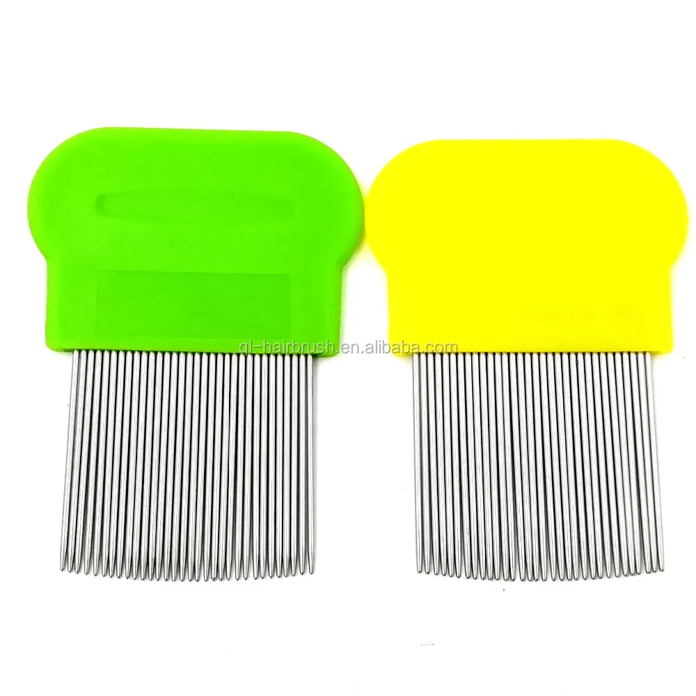 Portable Hair Anti Lice Comb Brushes Dust Removal Stainless Steel Lice ...