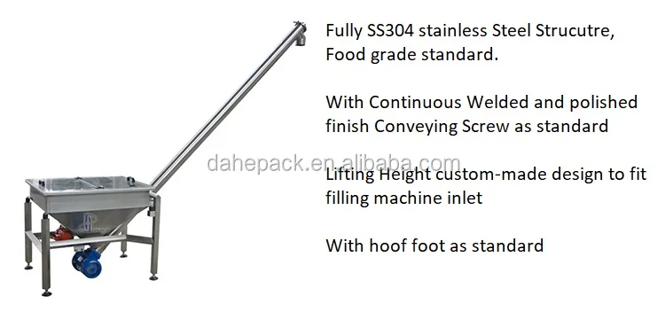 Inclined Small Diameter Screw Conveyor Powder Transport - Buy Screw ...