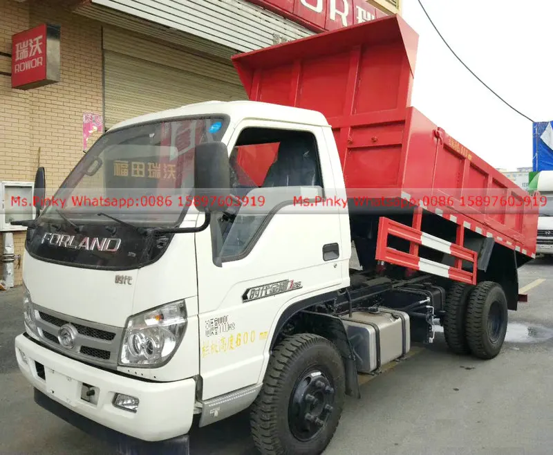 Foton Forland Light Duty Small Mini Dump Truck 2T 3T 4Tons 5Tons ...
