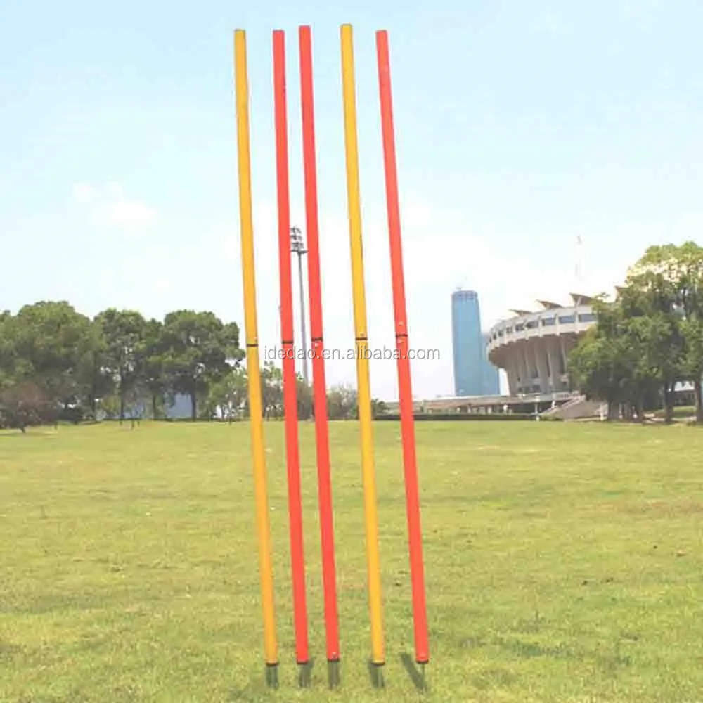 Adjustable Folding Plastic Pole Agility Training Soccer Equipment ...
