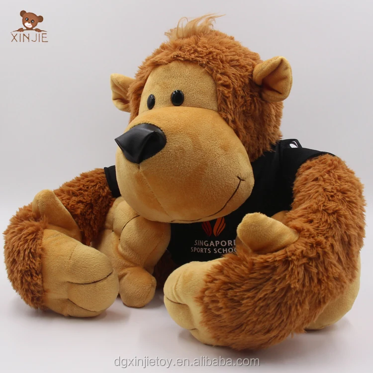 Customize Long Arm Magnet Plush Monkey Toy With T-shirt And Logo - Buy ...