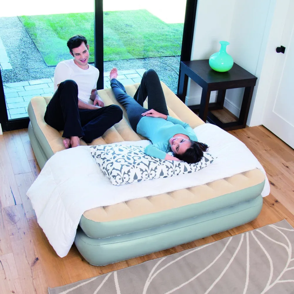 Inflatable Lounger Air Beds Bestway 67477 80'' X 60'' X 16'' Inflatable ...