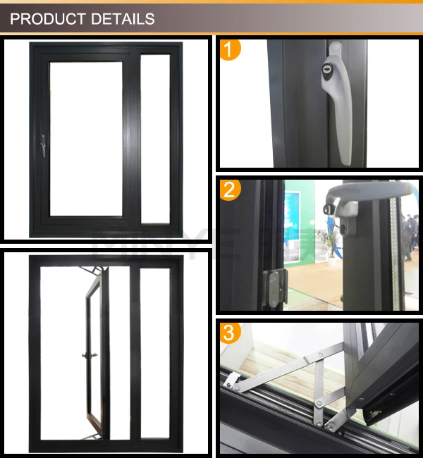 Top Quality Aluminum Bathroom Windows Glass Toilet Window Price - Buy ...