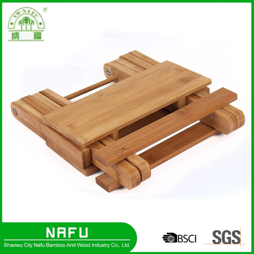 Manufacturer Supply Small Cheap Bamboo Folding Stool For Bathroom - Buy ...