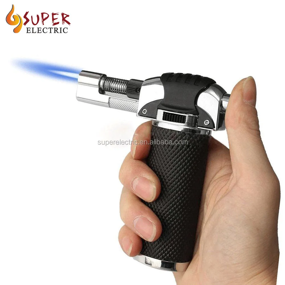 Refillable Adjustable Kitchen Flame Lighter with Safety Lock