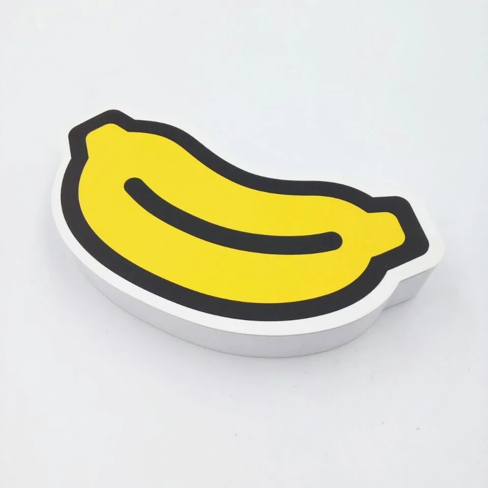 Custom Fruit Shape Sticky Note Punching Banana Pad - Buy Custom Shape ...