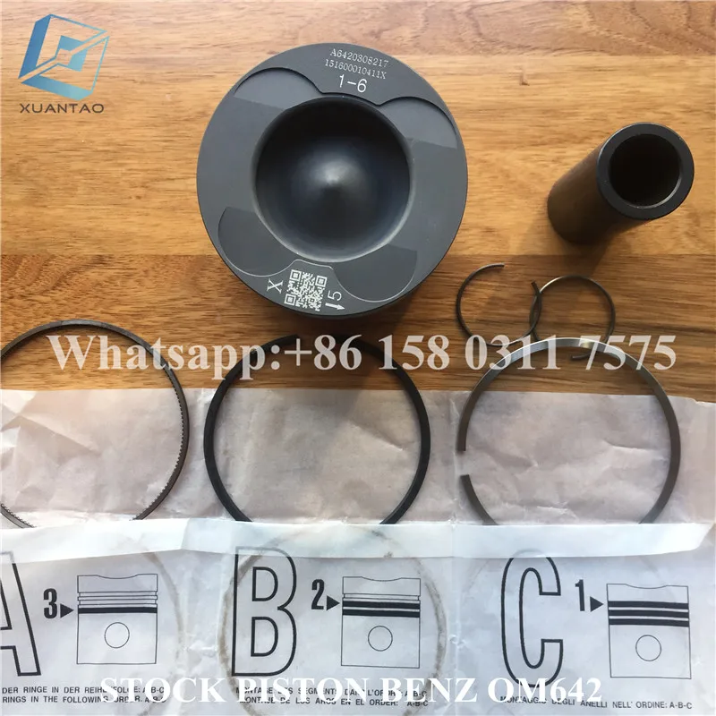 Stock Oe A 642 030 55 17 A6420305517 6420305517 Piston Kit Piston Ring ...