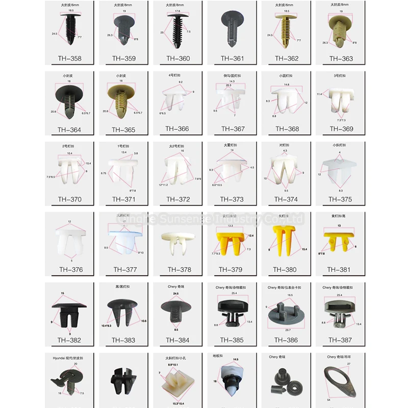 Plastic Fasteners Nylon Car Buckle Fasteners Used For Toyota And ...