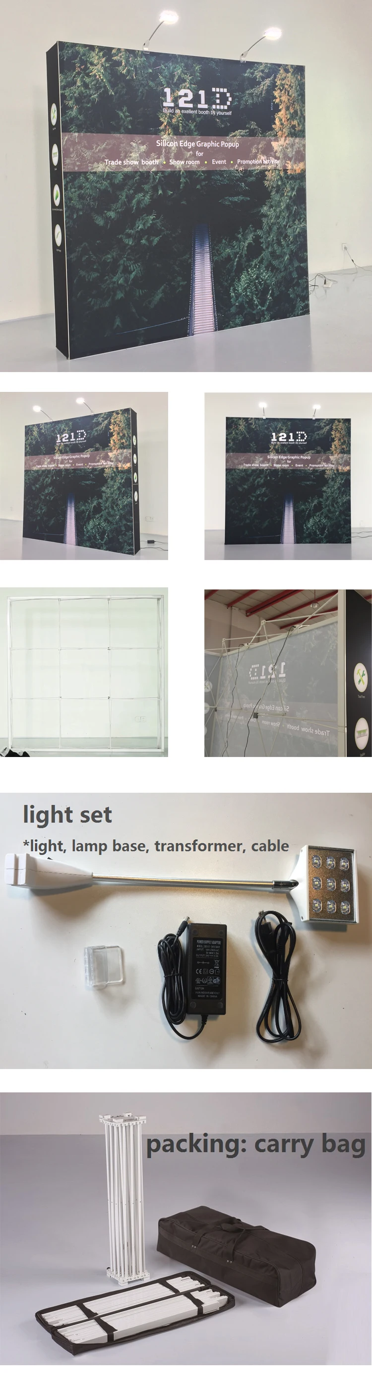 4x3 SEG Popup Booth Stand - Exhibition Backdrop Solutions