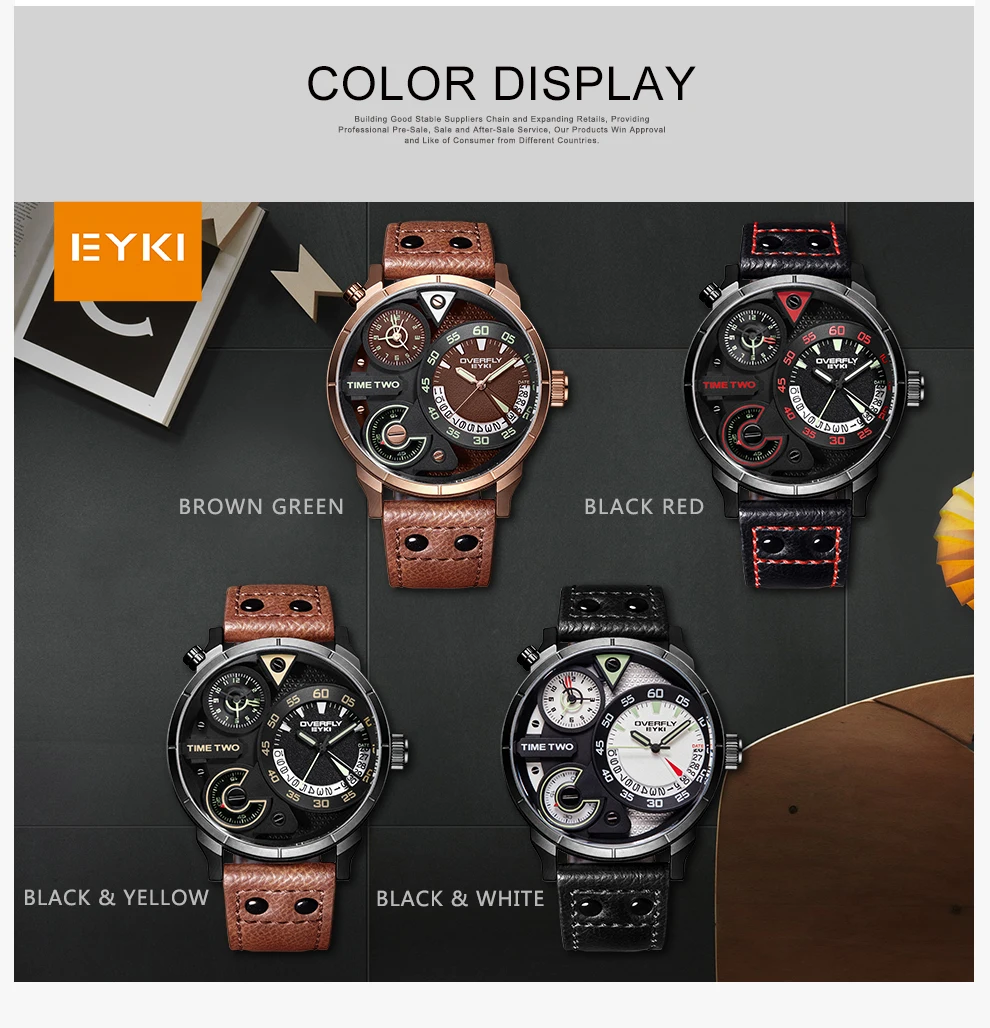Fashion Custom Printed Logo Quartz Watch Personalized Waterproof Men ...
