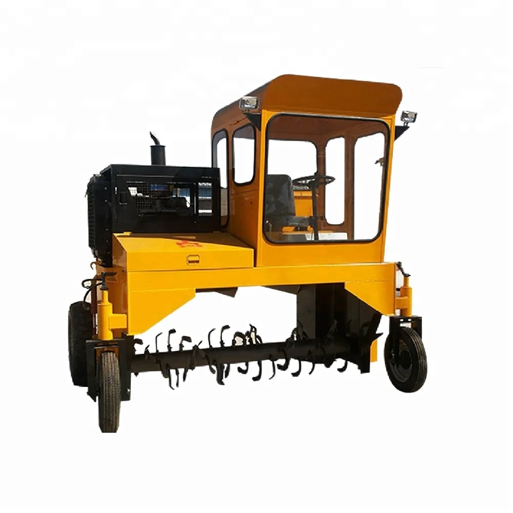 Hydraulic compost turner 4500 cmb/h organic compost machine composting ...