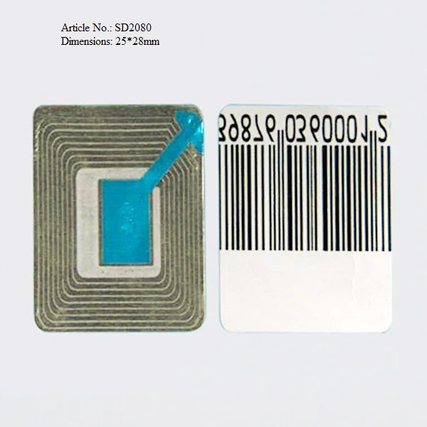 Barcode Security Label Sticker - Anti-Theft RF Alarm
