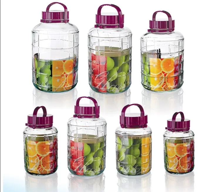 5l 10l 15l 20l Wide Mouth Hermetic Large Glass Fermentation Jar With ...