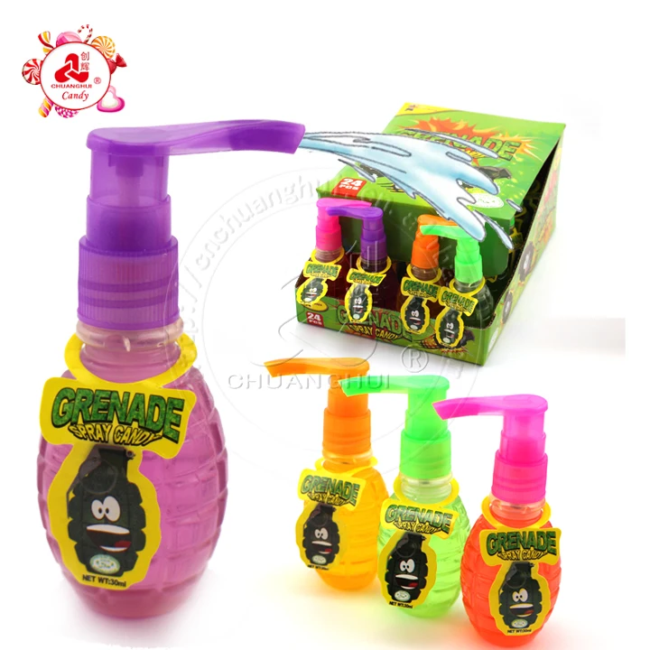 Grenade Spray Candy Soft Drinks in Box - Liquid Candy