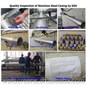 Stainless Steel 304L Water Well Riser Pipe for Submersible Pump