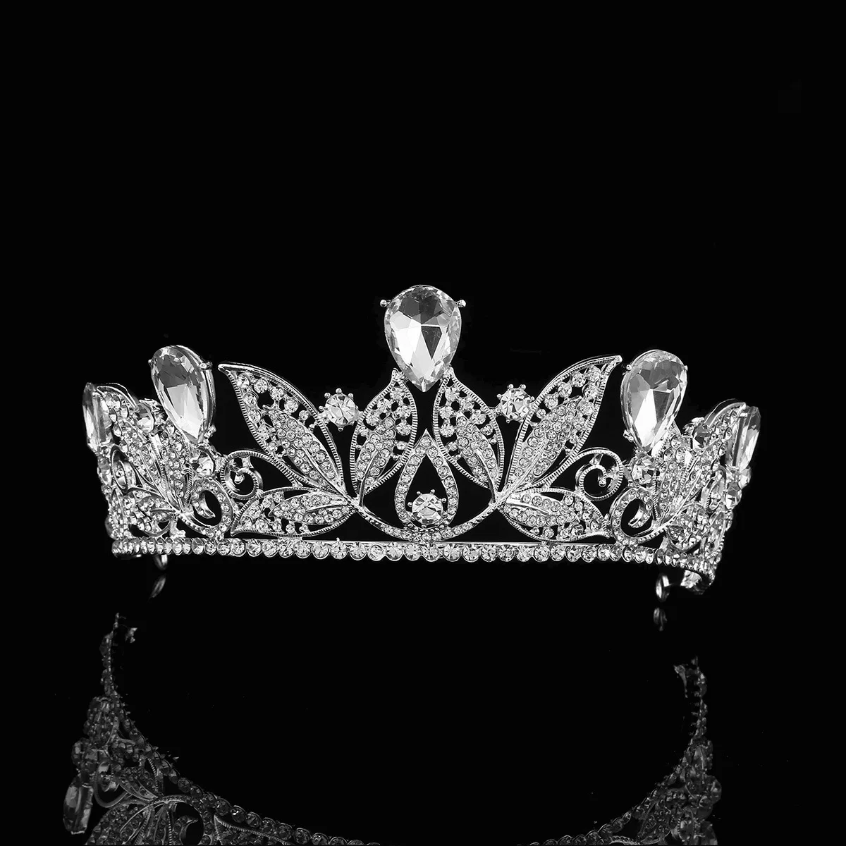 Wedding Coronal Tiara Rhinestones Crystal Bridal Headband Pageant ...