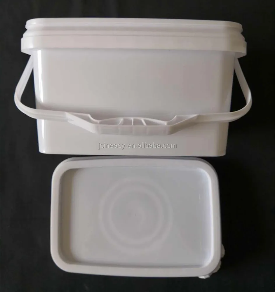 Balde De Embalagem Plástico Da Fábrica 5l Pp 5 Litros Retangular Pail ...