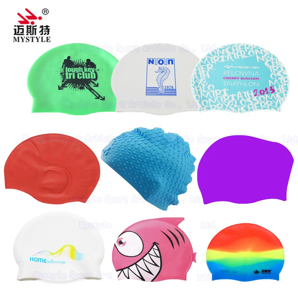 Casual Custom Design Funny Water Drop Swim Cap - Eco-friendly
