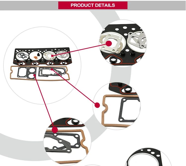 Tractor Massey Ferguson 290/3075 Top Gasket Set for Diesel Engine