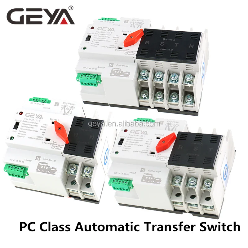 GEYA W2R ATS 100 Automatic Transfer Switch Controller ATS Mini with CE ...
