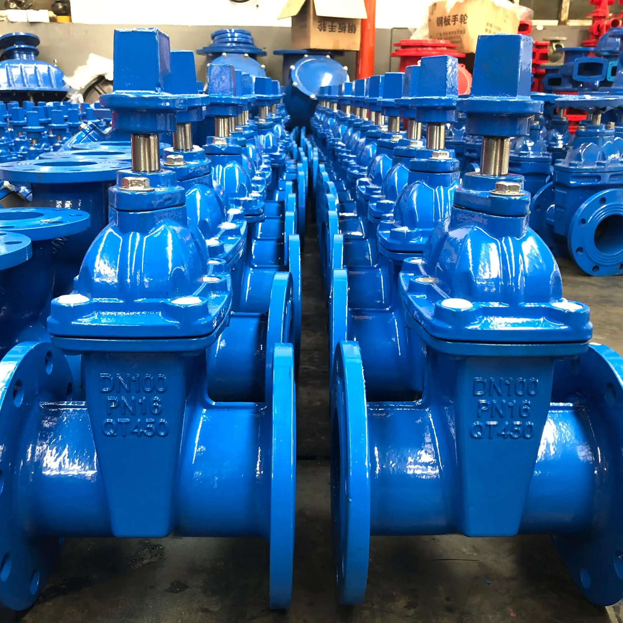 4 Inch Gate Valve Dn 100 Resilient Seated Cast Iron Square Nut ...