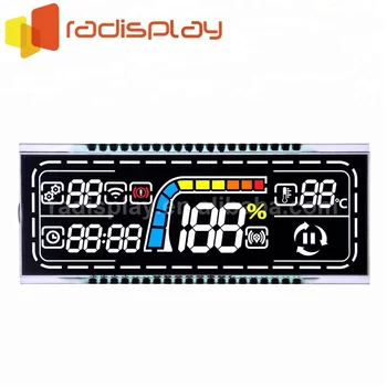 Black Background Negative Transmissive Segment Va Lcd Display - Buy 4 Digit Stn/tn/fstn/htn 7 ...