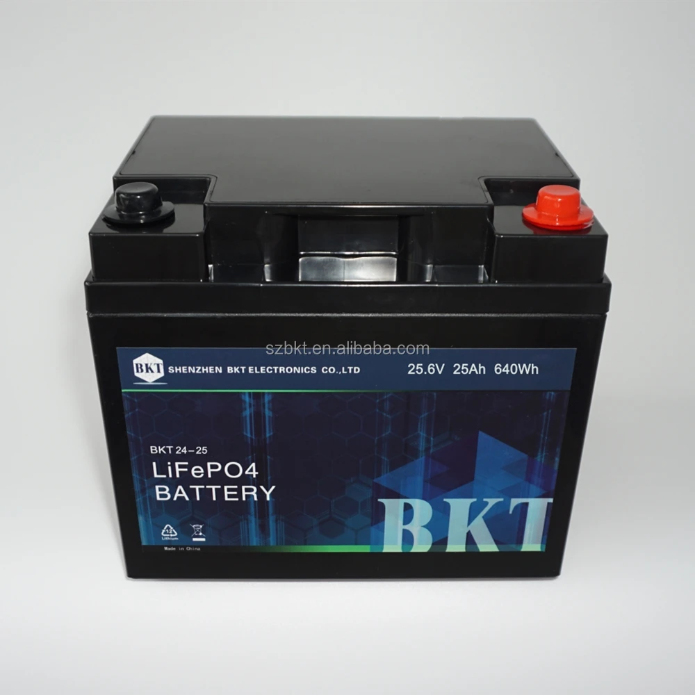 Rechargeable Battery 24v 25ah Lifepo4 Battery 25.6v - Buy 24v Battery ...