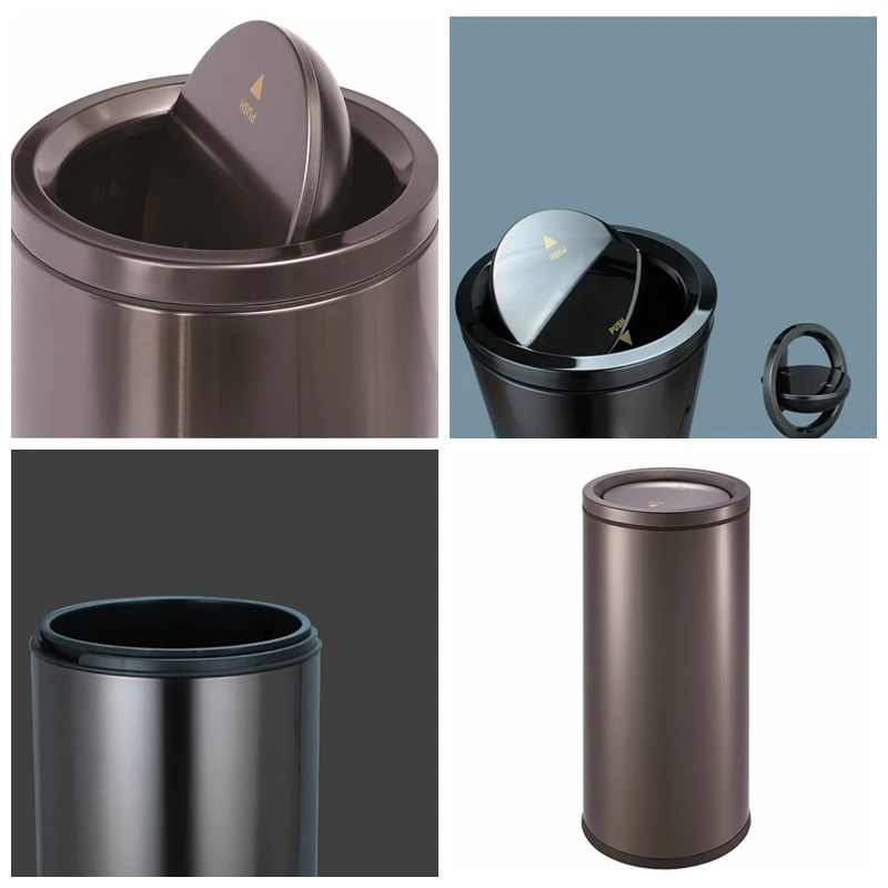 Swing Outdoor Shopping Mall Stainless Steel Trash Bin - Buy In Stock ...