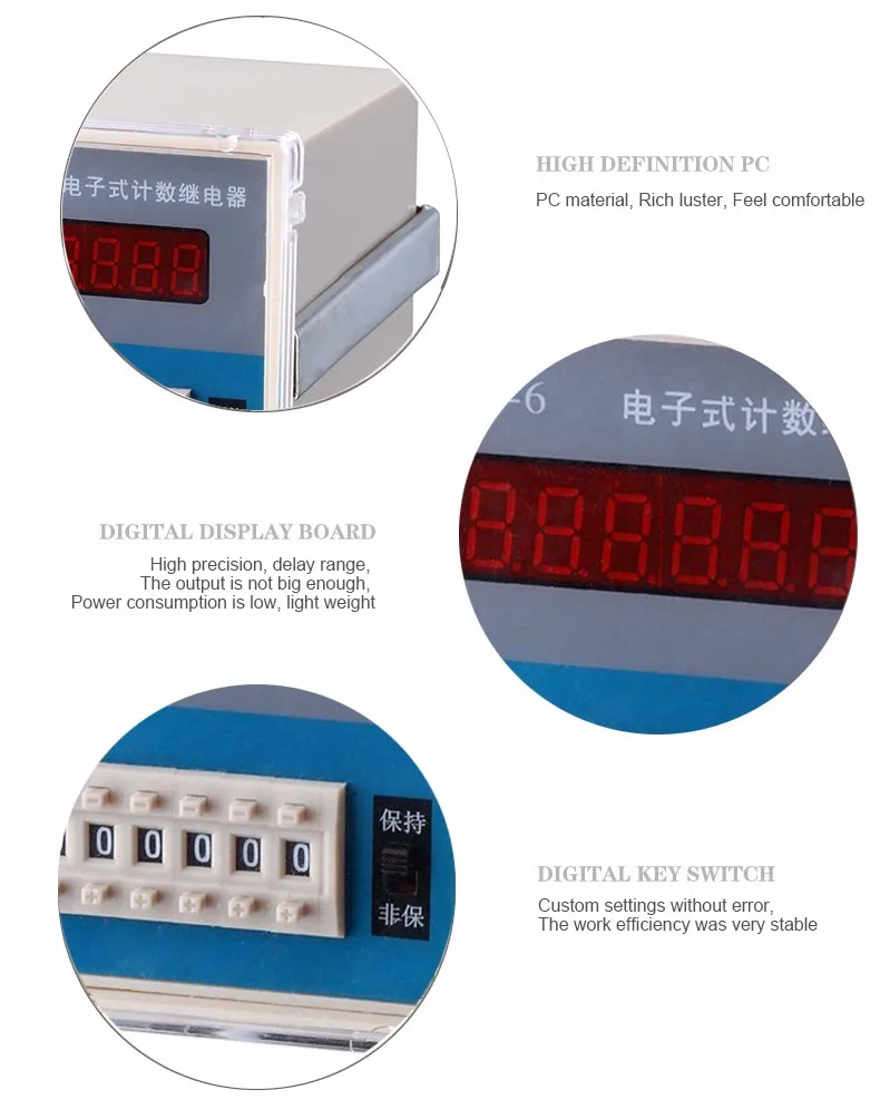Display Time Relay Jdm9-6 Smart Digital Counter Electronic Counters - Buy Counters,Digital ...