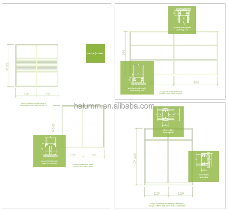 Foldable Wall Rotation Wall Motor Moving Partition Divider Wall Office ...
