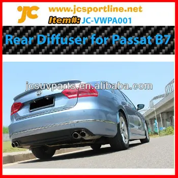 Pu Rear Diffuser For Vw Passat B7 2012-jc Style - Buy Rear Diffuser For ...