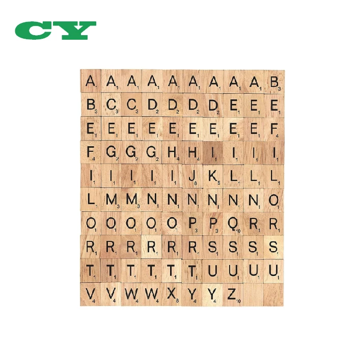 Personalised Frames And Wall Art Set Of 100pcs Wooden Scrabble Letters ...