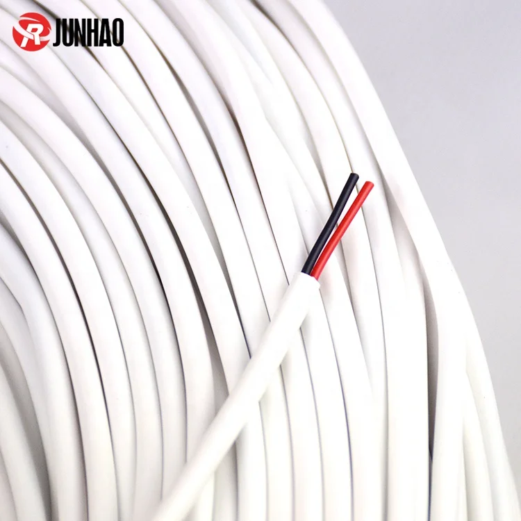 White 2 Core 24awg Silicone Cable - 300m Roll - 300V/600V
