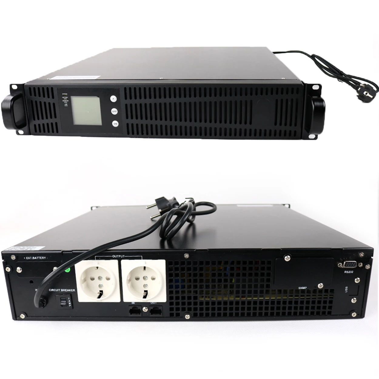 Rack Mount Single Phase High Frequency Online 1kva Ups With Battery ...