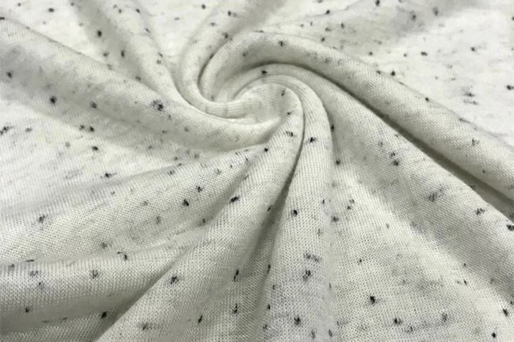 Hot Sale 60%cotton 40%polyester Cvc Nep Yarn Heather Single Jersey ...