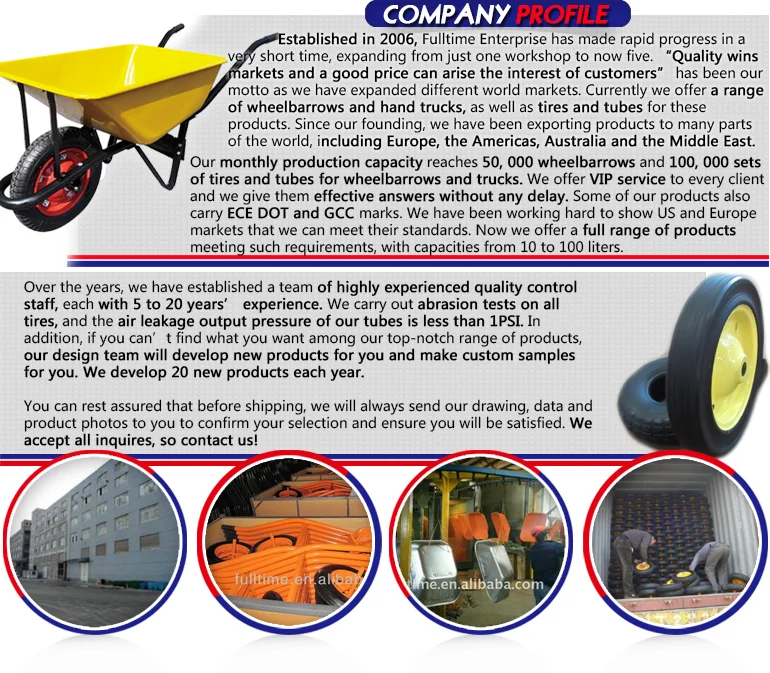 Blue Color Construction Wheelbarrow - High Quality & Price