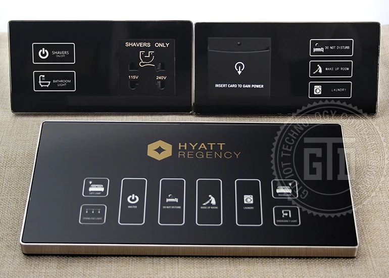 12V DC RS485 Customized Bedside Table Mount Tempered Glass Touch ...