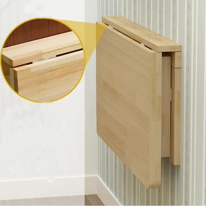 Modern Simplicity Wooden Folding Wall-Mounted Table