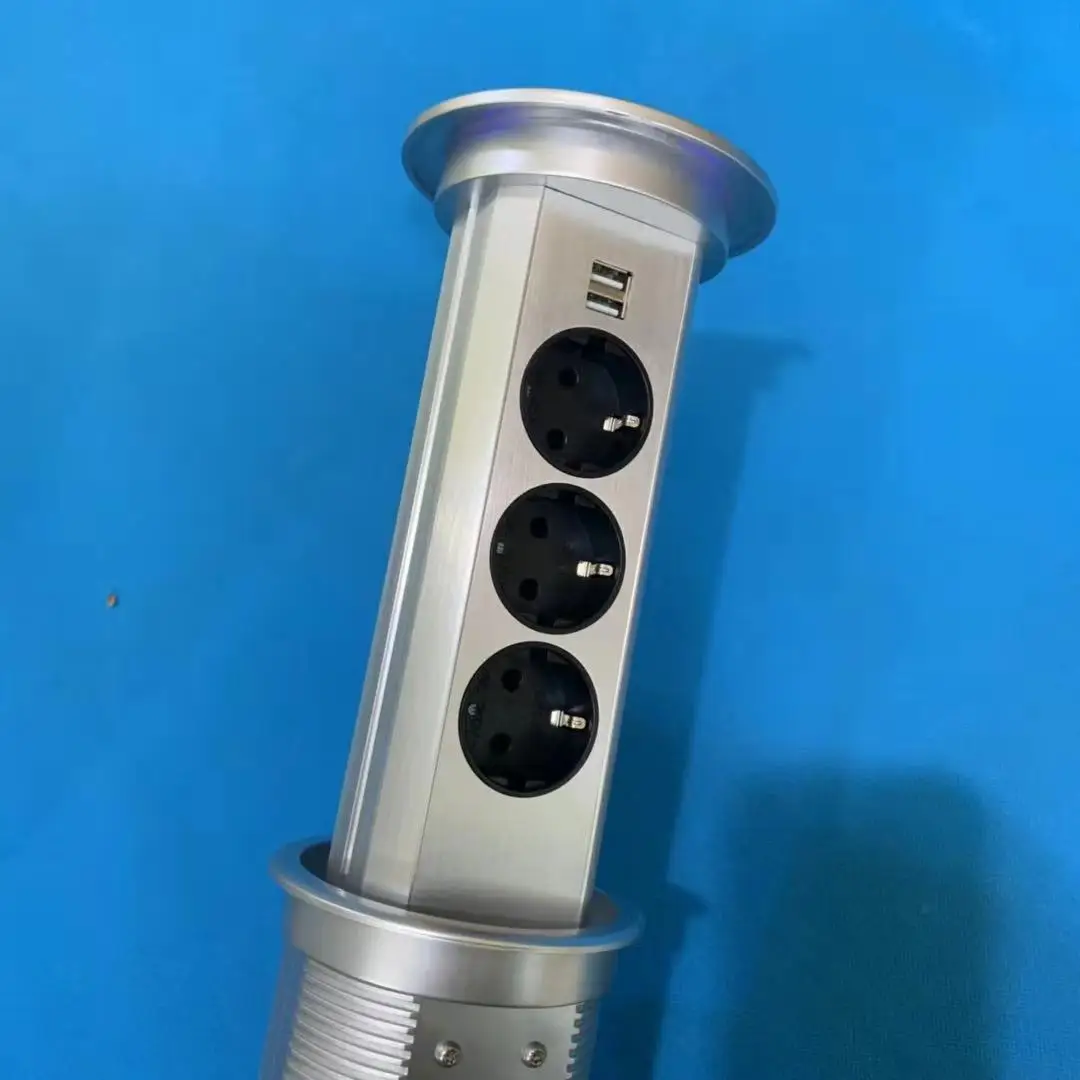 Kitchen Counter Top Tabletop Worktop Recessed Motorized Pop Up Socket ...