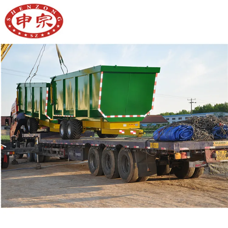 Silage Tandem Farm Transport Dump Tipping Tractor Trailer - Buy Farm ...