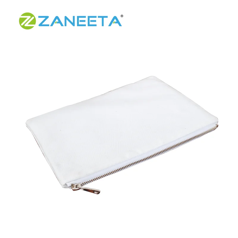 Sublimation Cosmetic Bag Canvas Makeup Bag With Metal Zipper - Buy ...