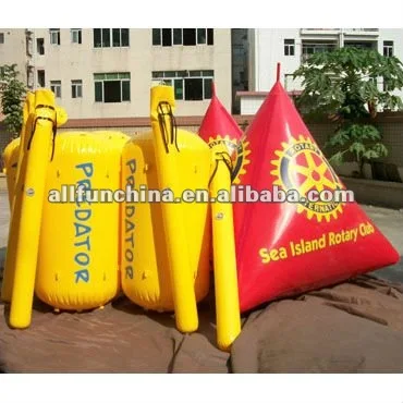 Inflatable Swim Buoys Triangular Shape Inflatable Marker Floating Buoys ...