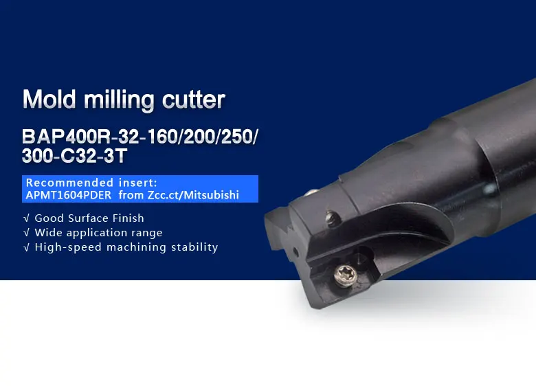 BAP400R-32-160-C32-3T Mould Milling Cutter - Durable & Versatile