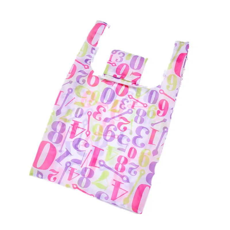 Custom Recycle Square Shape Foldable Shopping Bag 190t Polyester ...