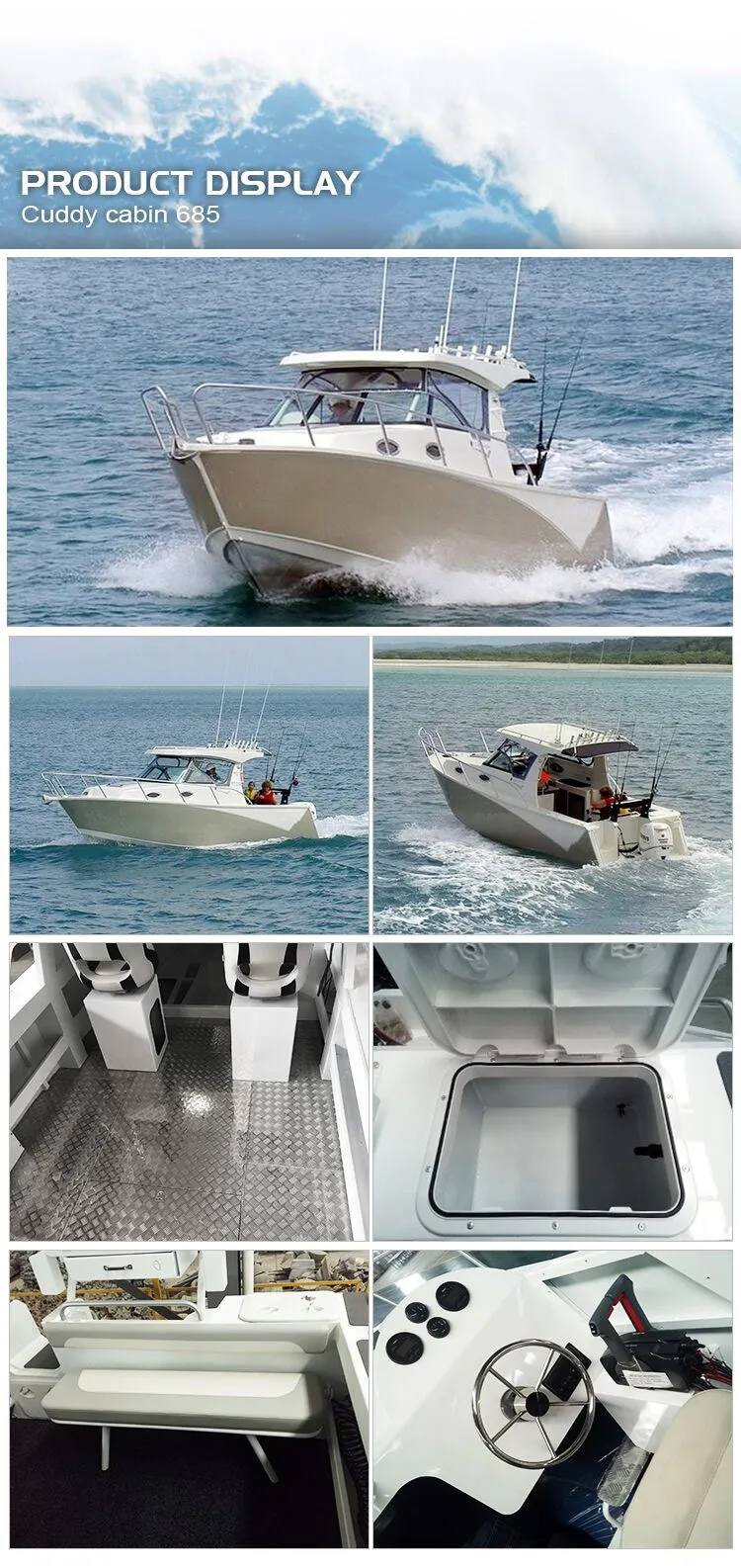 6.85m Cuddy Cabin Aluminum Boat Kit - Buy Aluminum Boat Kit,Cuddy Cabin ...