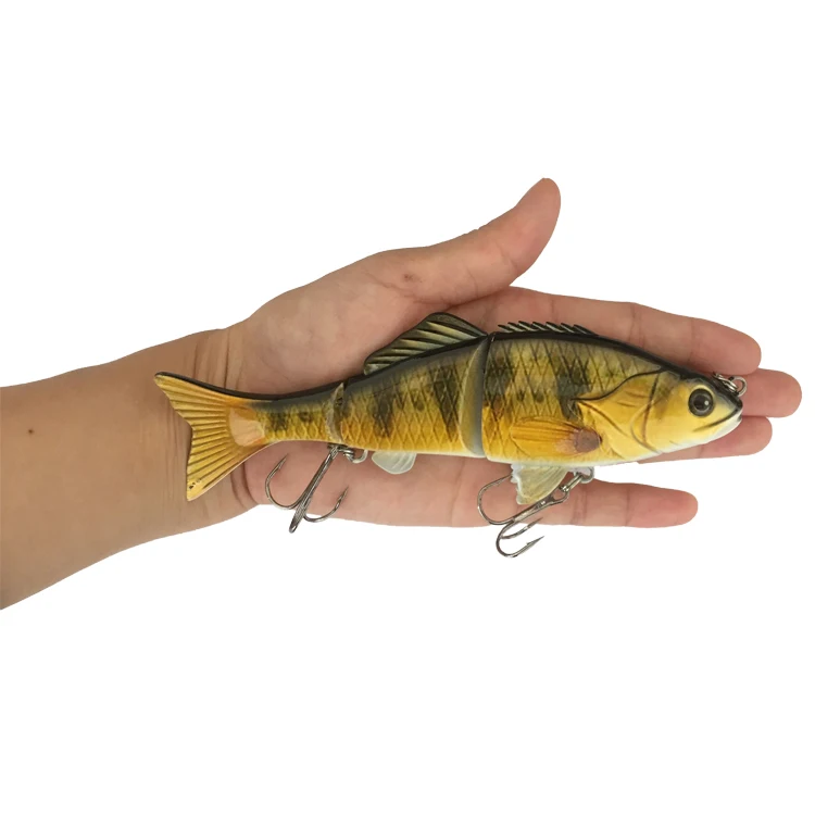 Multi Jointed Perch Swimbait Bass Big Fish Fishing Sink Hard Crankbait ...