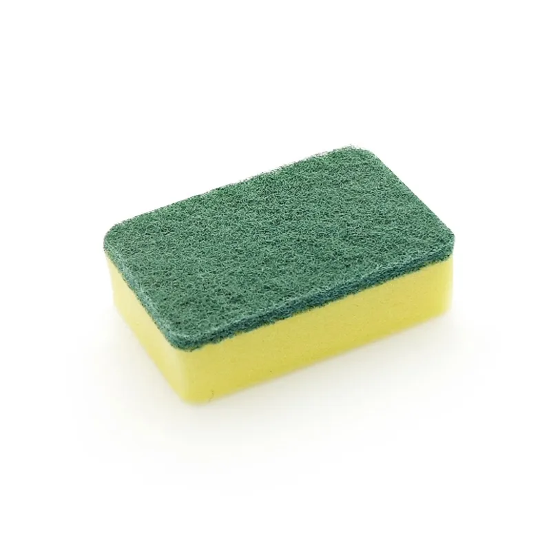 Polyurethane Foam Scrub Cleaning Kitchen Sponge with Scouring Pad