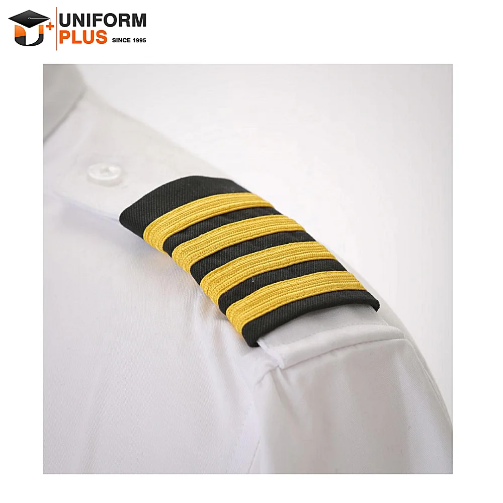 Custom Airline Captain Shoulder Badge Boards Epaulettes